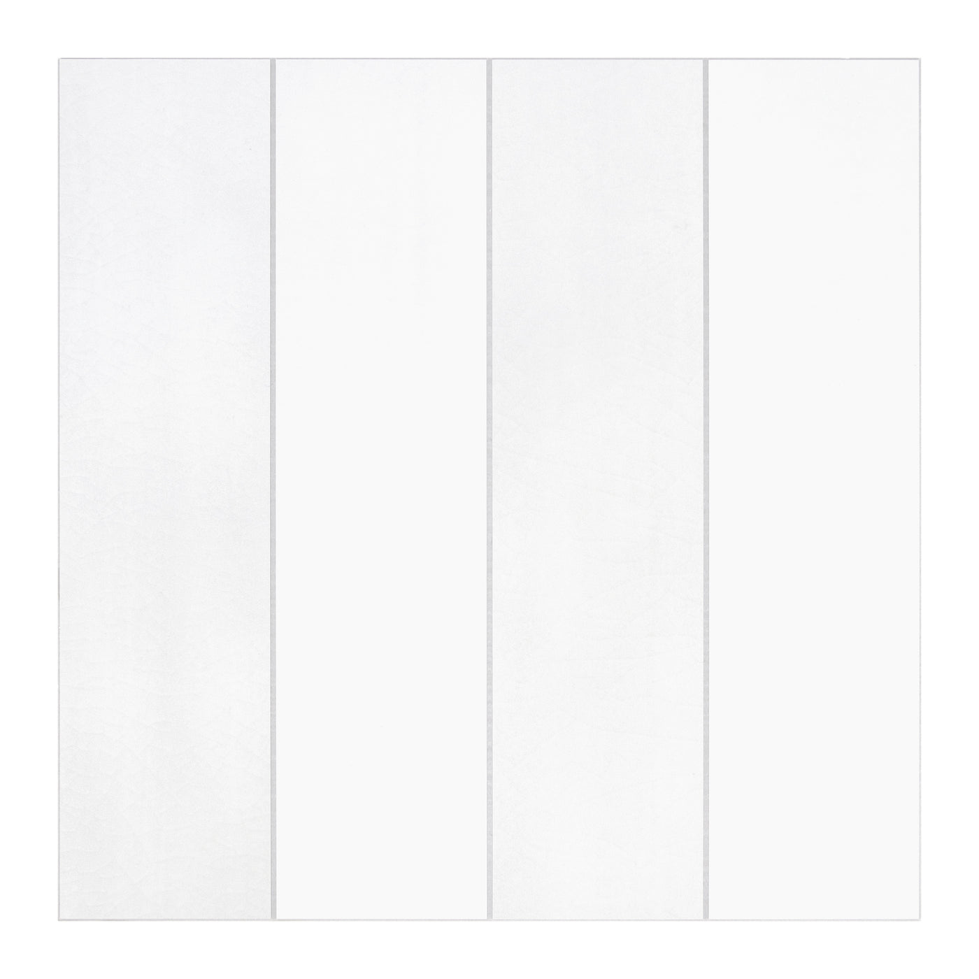 White Stacked Peel and Stick Backsplash Tile