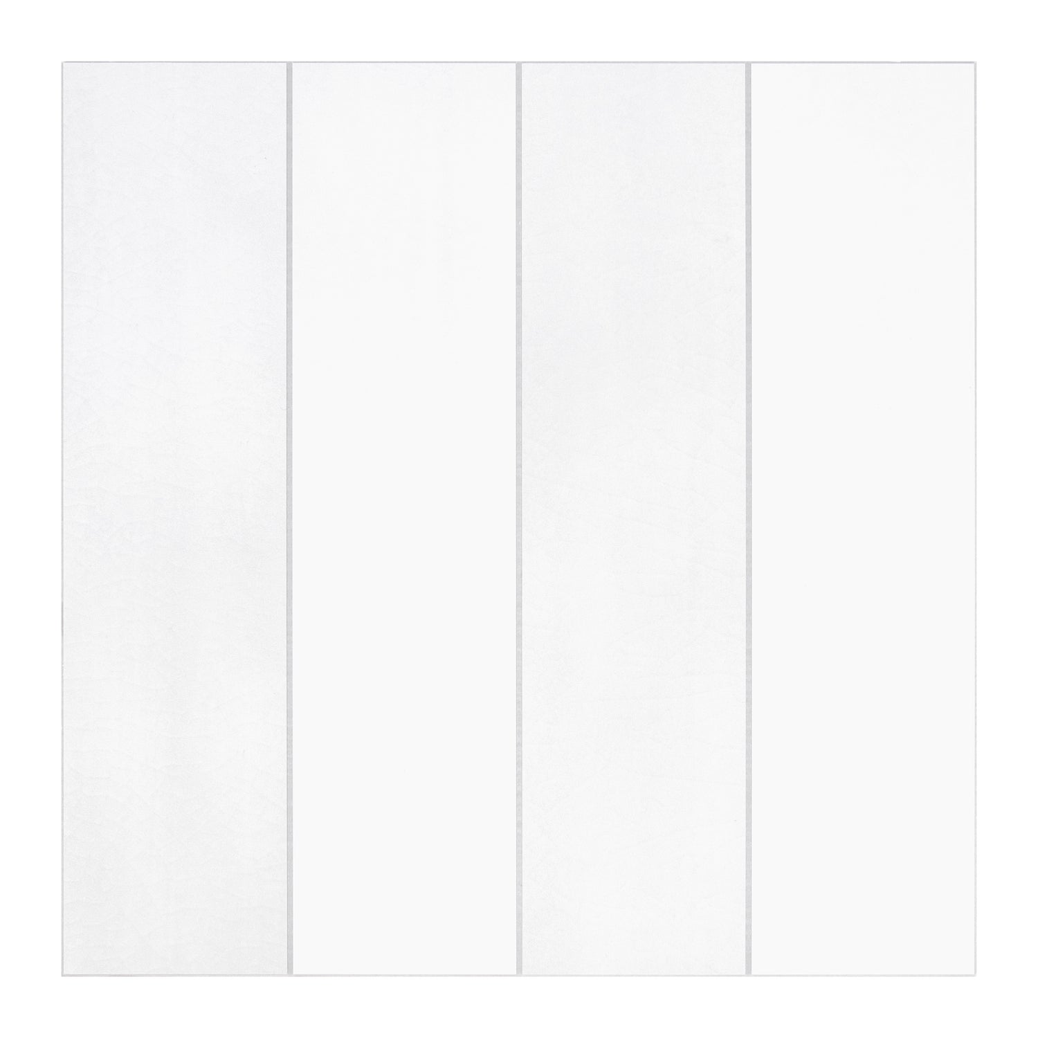 White Stacked Peel and Stick Backsplash Tile