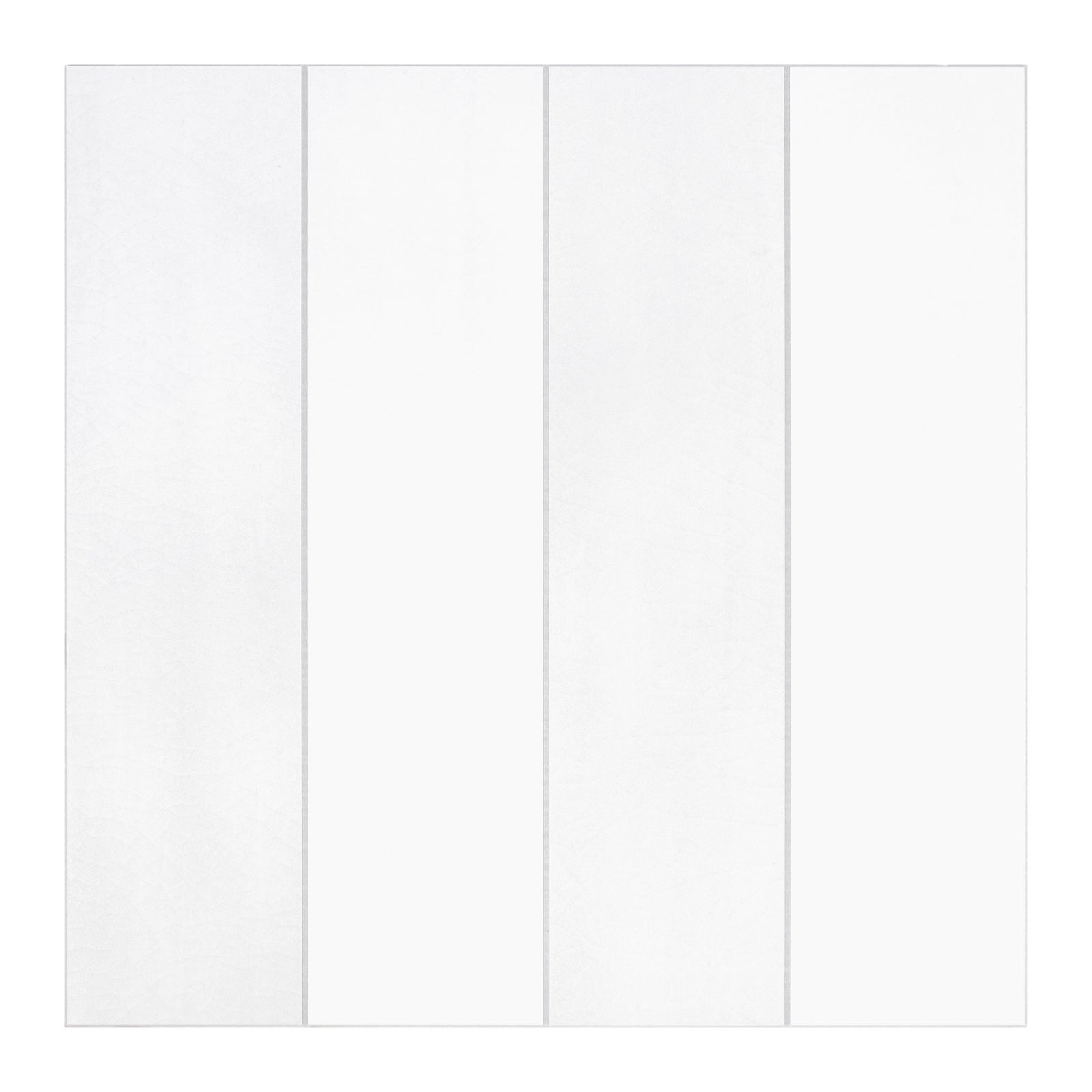 White Stacked Peel and Stick Backsplash Tile