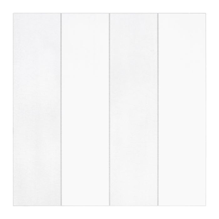 White Stacked Peel and Stick Backsplash Tile